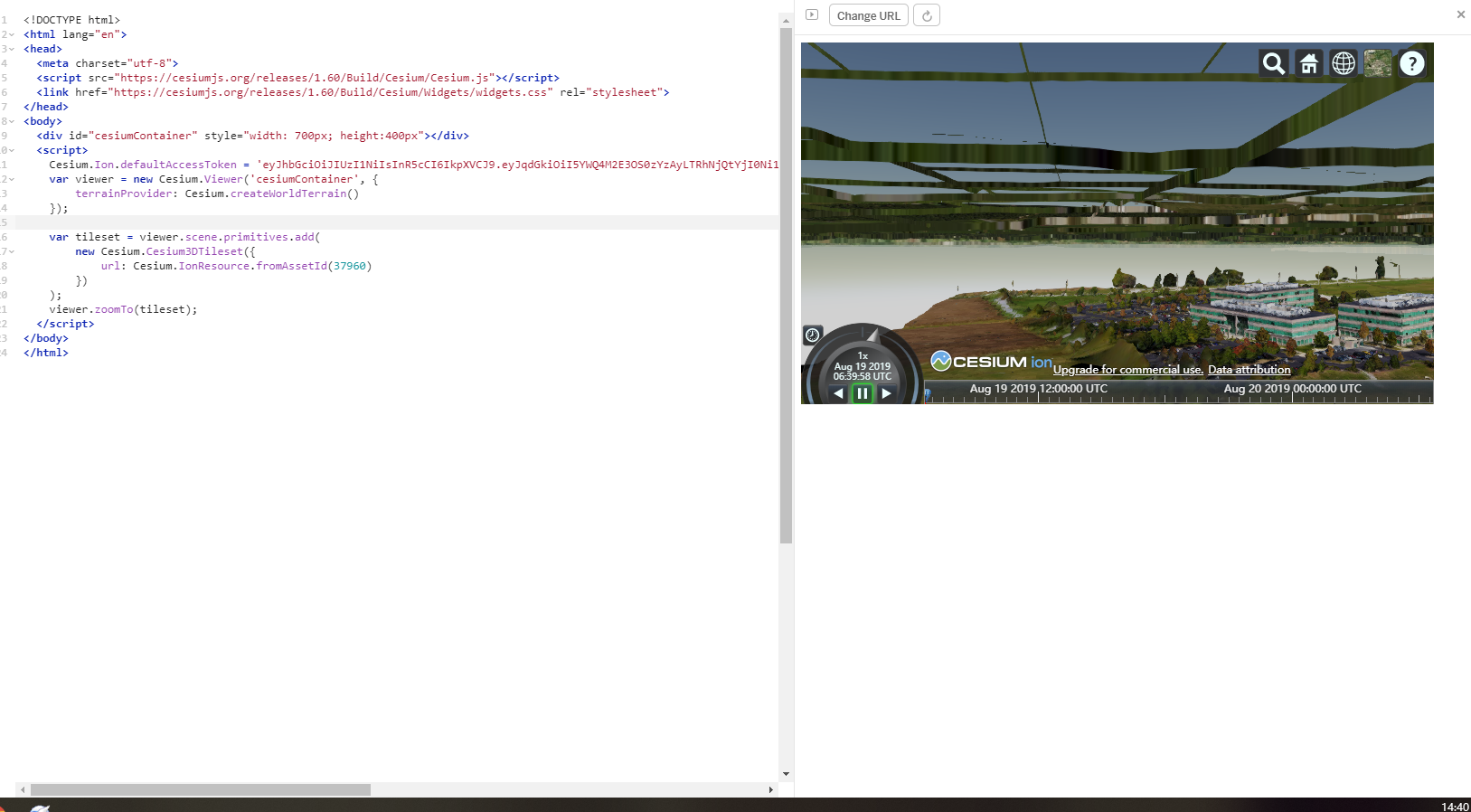 Why Do I Follow The Official Website Example In The Browser 3d Tiles Does Not Appear Properly 