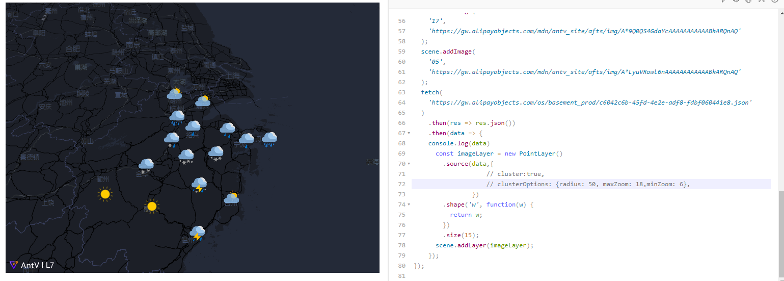 符号地图的聚合使用 · Issue #407 · antvis/L7 · GitHub