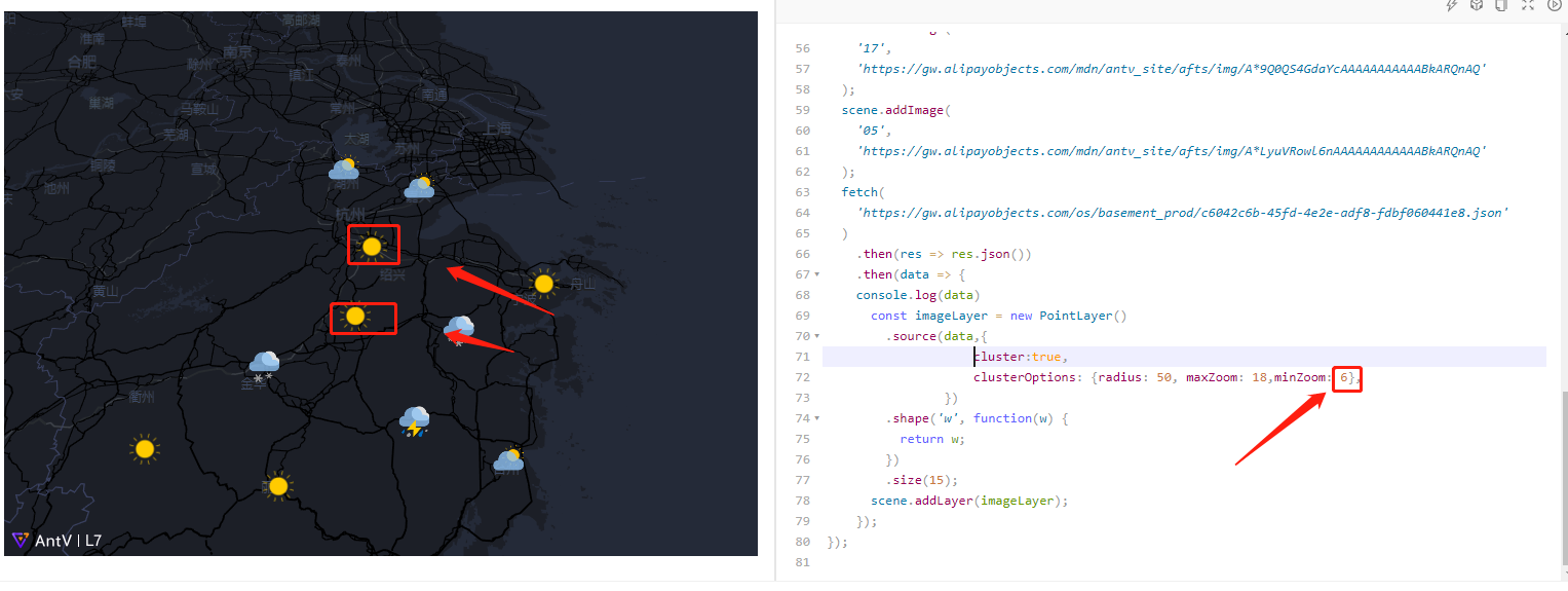 符号地图的聚合使用 · Issue #407 · antvis/L7 · GitHub