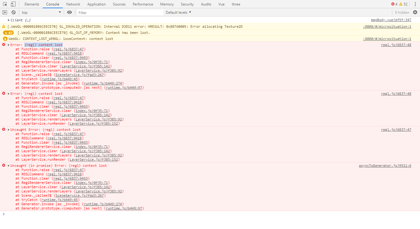 利用mqtt实时返回图标经纬度更新图标位置的时候有这样的报错。 · Issue #409 · antvis/L7 · GitHub