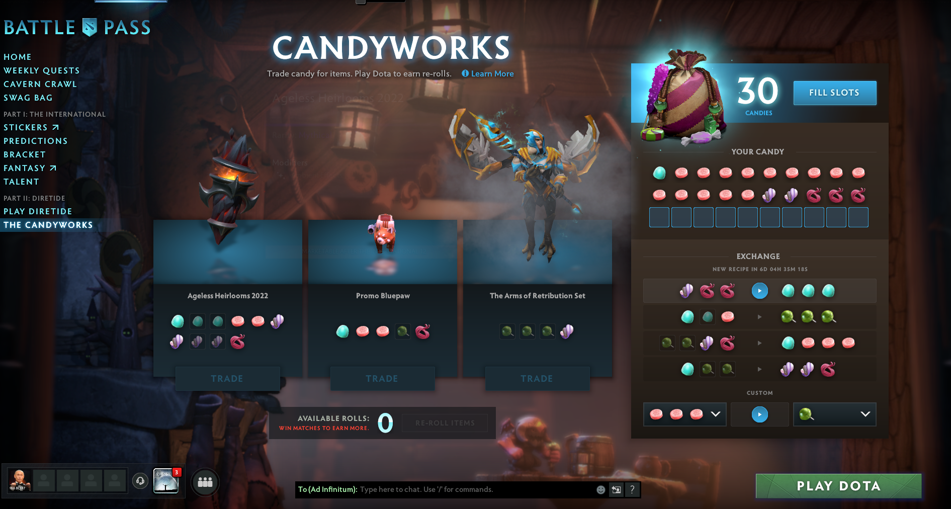 Don't reset reroll after reset week or win a game · Issue #5324 · ValveSoftware/Dota2-Gameplay ...