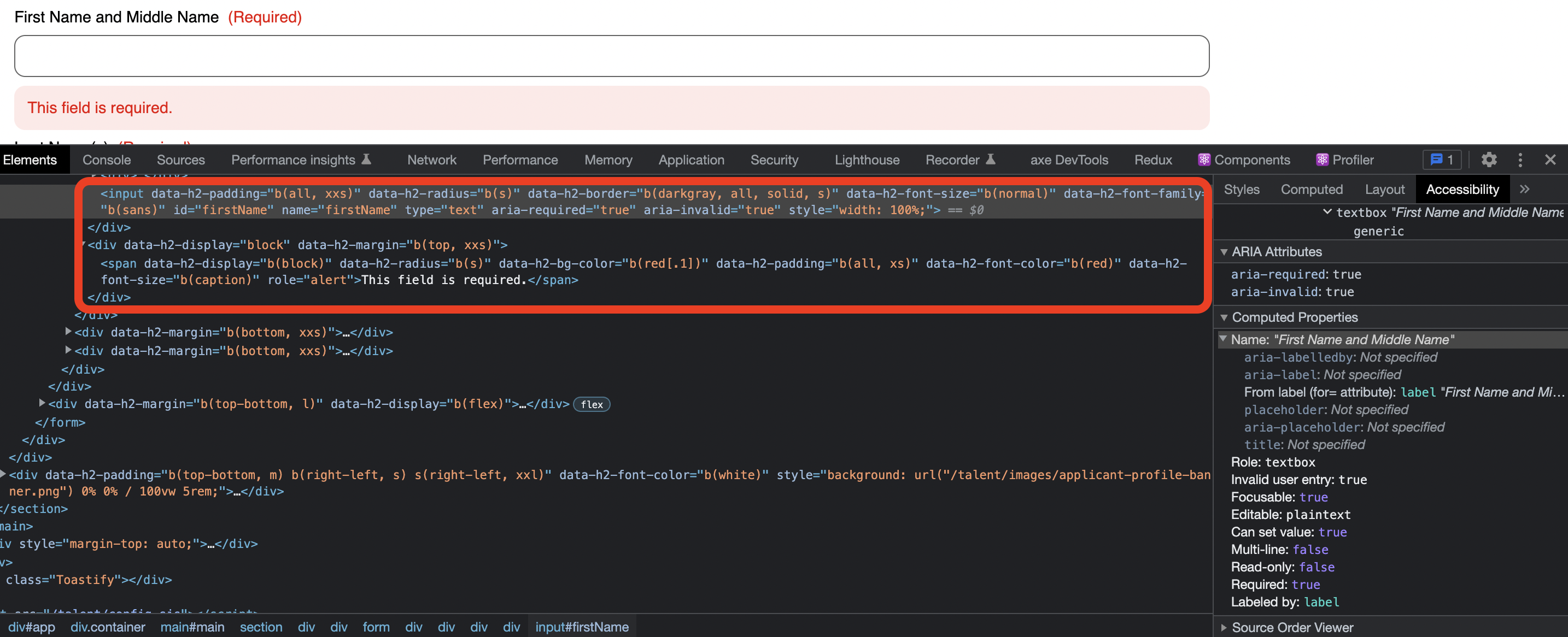 A11y: Errors not associated with inputs · Issue #3545 · GCTC-NTGC/gc-digital-talent · GitHub