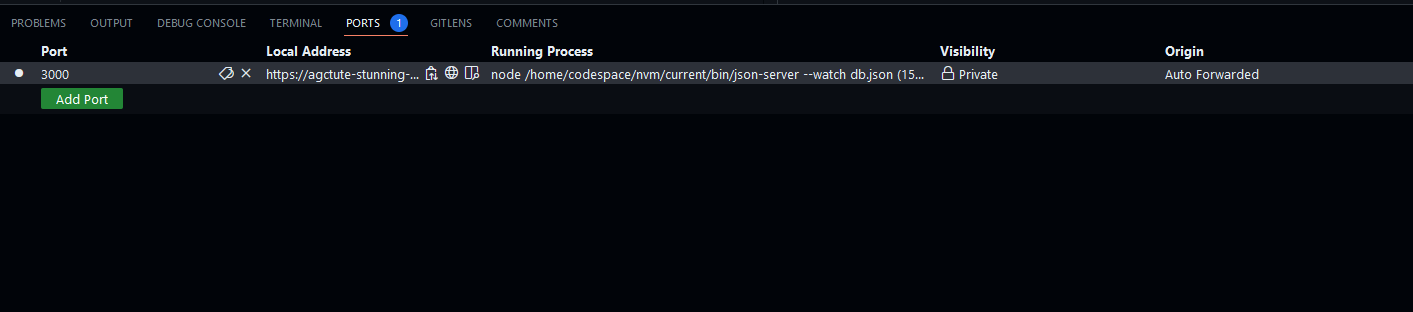 Running `json-server --watch db.json` on GitHub Codespace leads to 502 Response · Issue #1419 ...