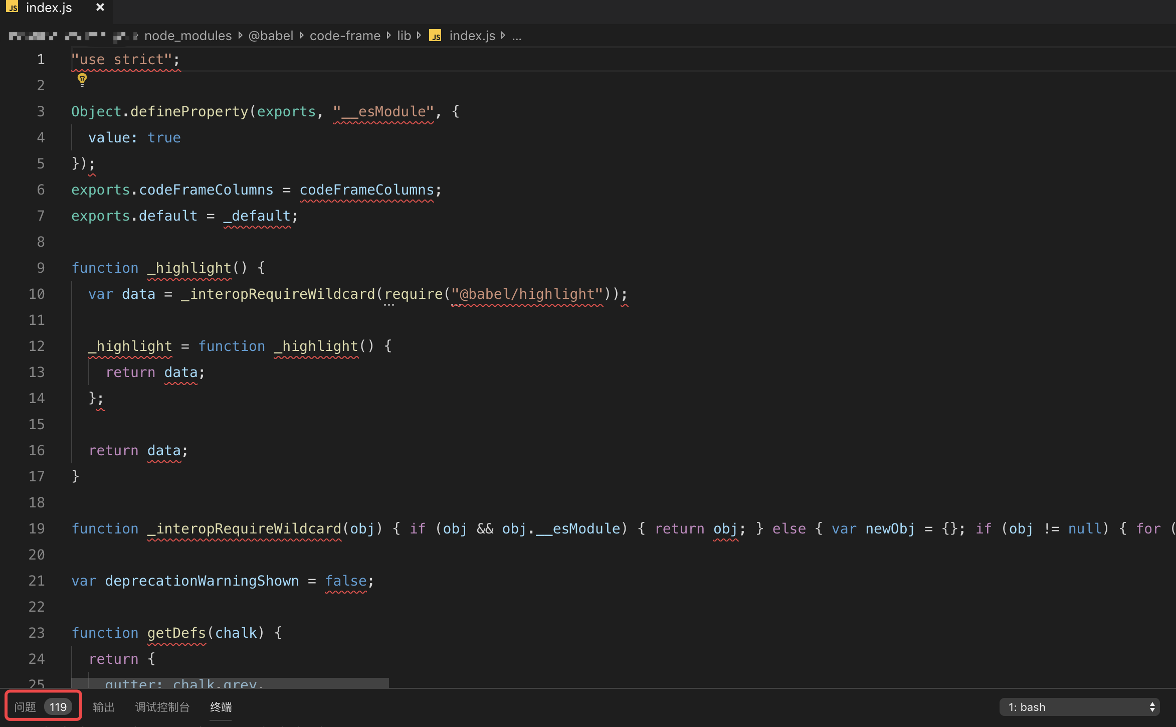 node_modules内所有JS文件报错 · Issue #74954 · microsoft/vscode · GitHub