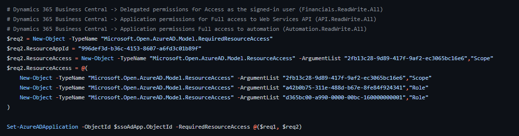 Issue with new API Permissions not granted · Issue #1967 · microsoft/navcontainerhelper · GitHub