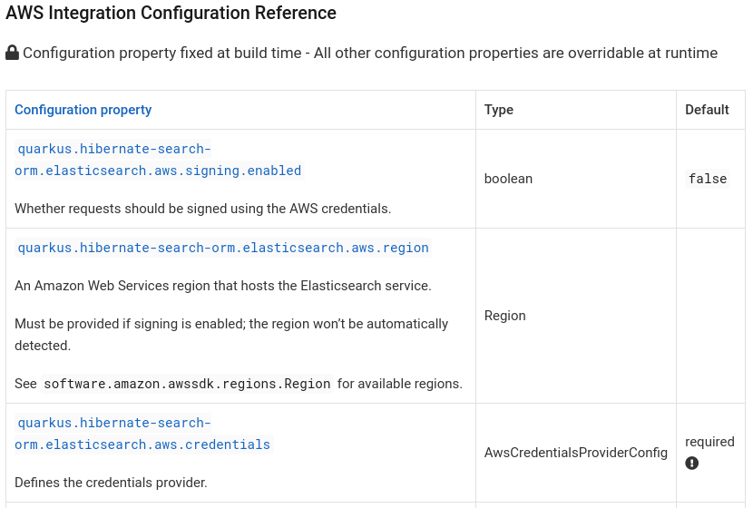 Documentation does not include the details of configuration properties for credentials · Issue ...