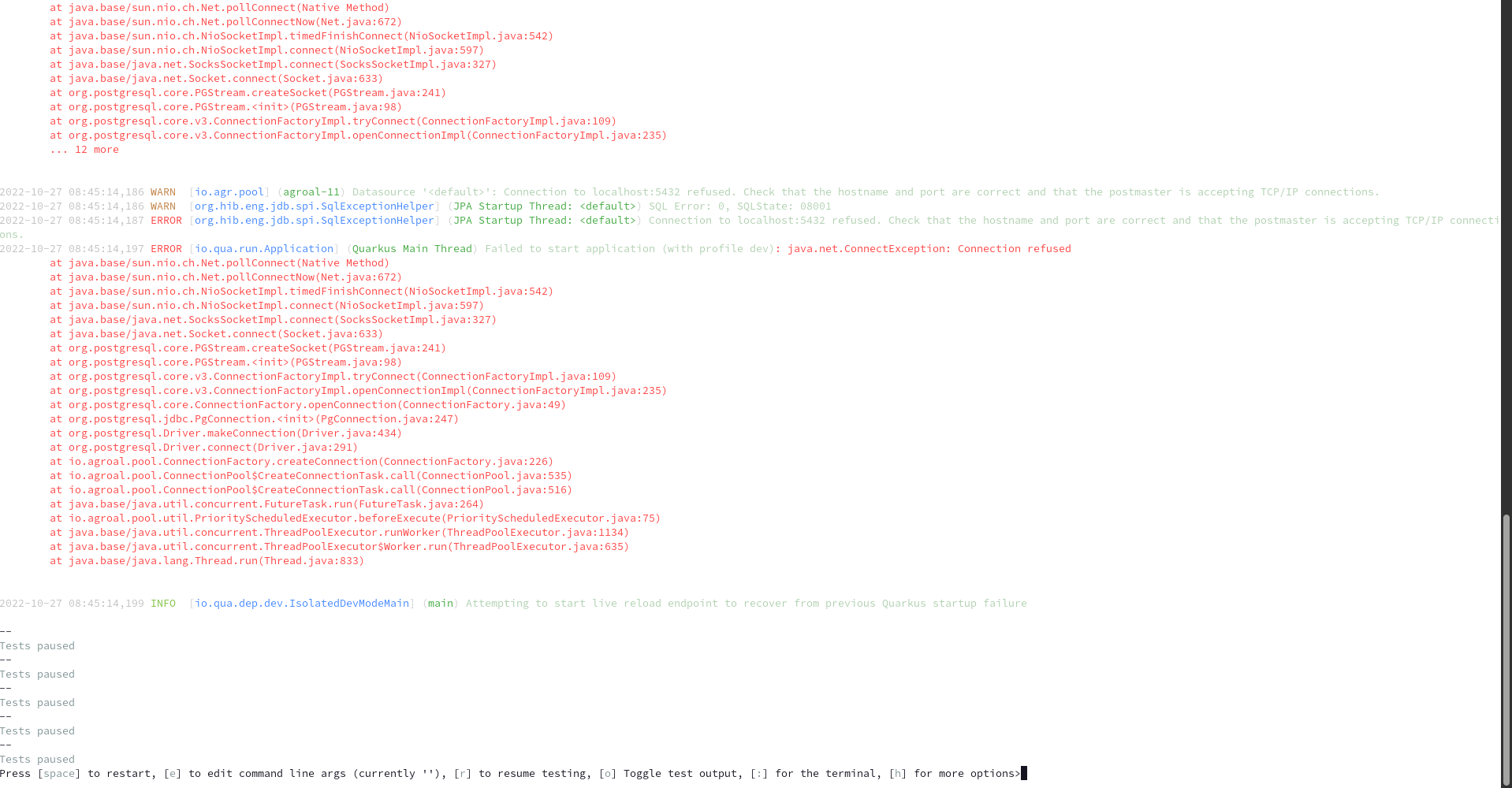 Color scheme in Quarkus devmode and logs not adapted to light backgrounds · Issue #28869 ...