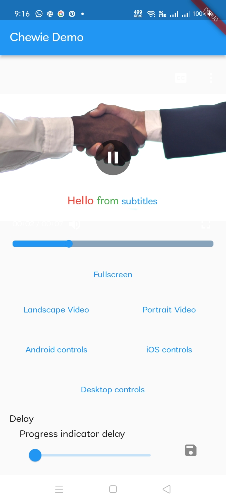 Controls not visible for videos with white backgrounds. · Issue #672 · fluttercommunity/chewie ...