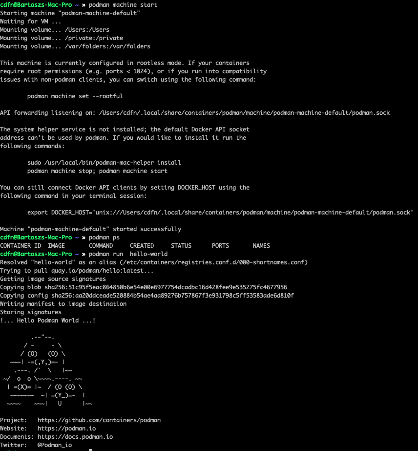 HV_ERROR while initializing podman machine · Issue #17745 · containers/podman · GitHub