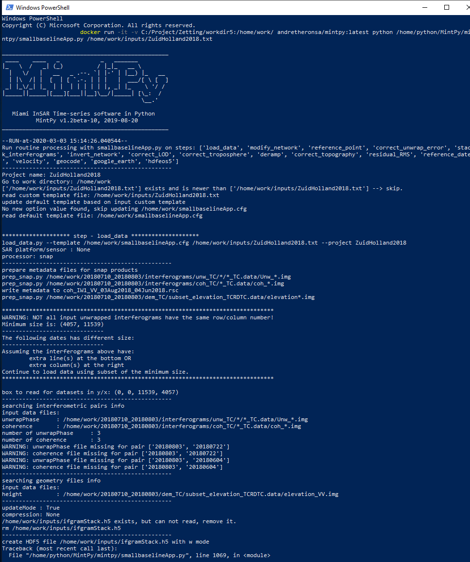 SNAP input data, file missing for pair warning · Issue #296 · insarlab/MintPy · GitHub