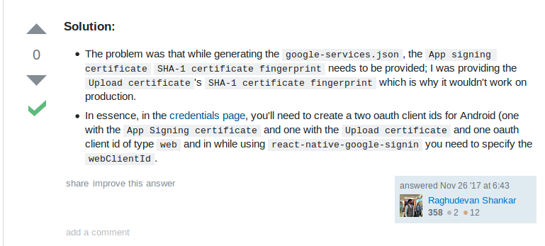 Play Store release does not work · Issue #421 · react-native-google ...
