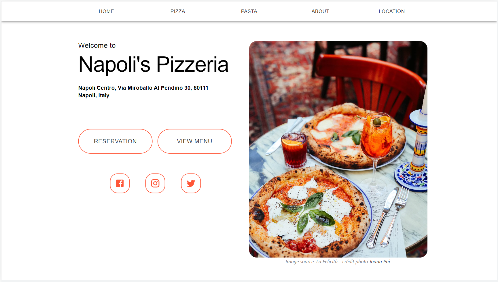 GitHub - manuel12/mui-landing-page: An example landing page for an italian pizzeria made with ...