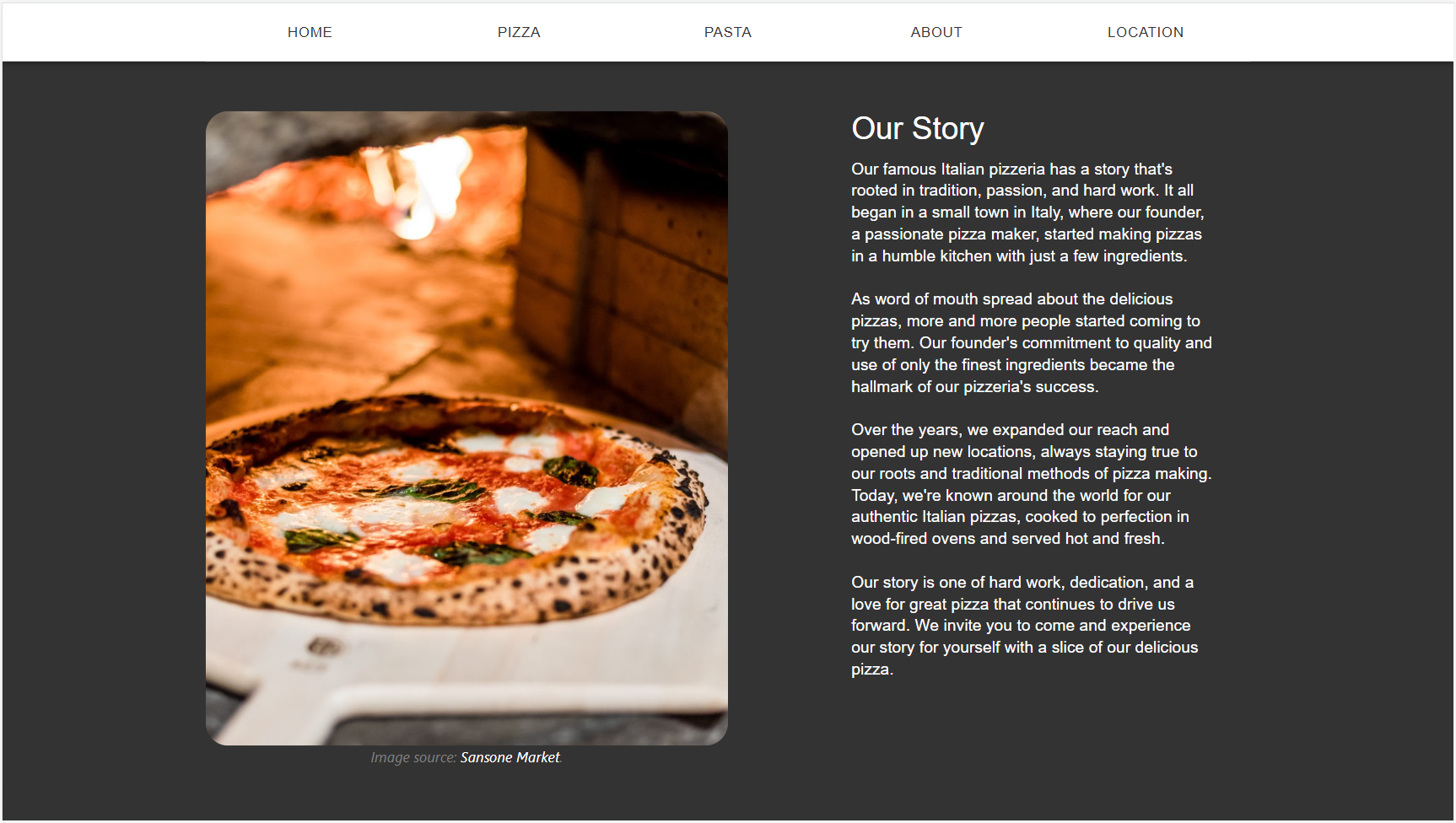 GitHub - manuel12/mui-landing-page: An example landing page for an italian pizzeria made with ...