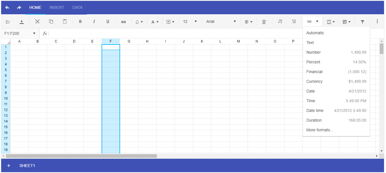 SpreadSheet "Custom format" enhancement · Issue #4964 · telerik/kendo-ui-core · GitHub