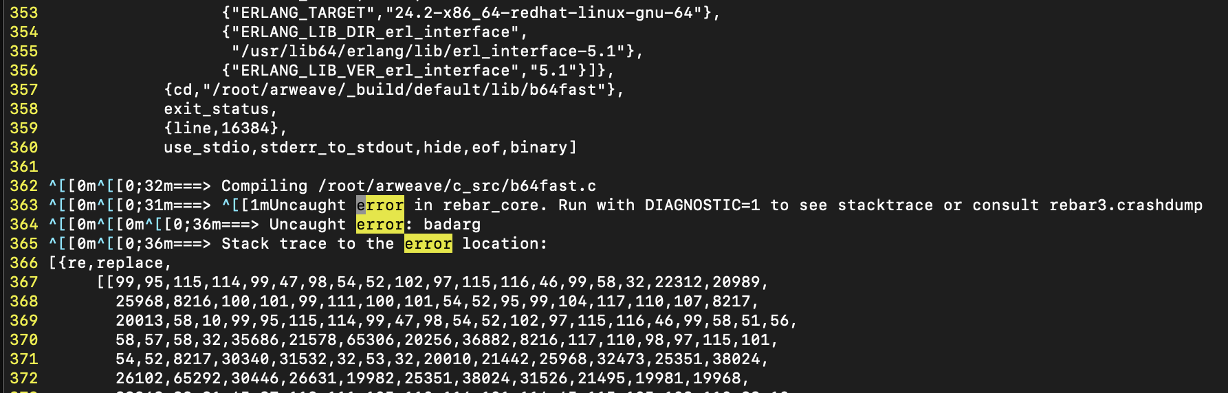 Compile failed · Issue #348 · ArweaveTeam/arweave · GitHub