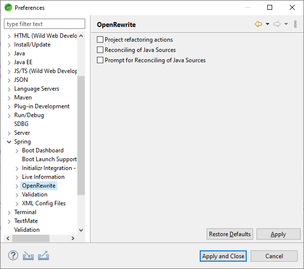 Spring Boot Validations Builder hung seemingly forever · Issue #1103 · spring-projects/sts4 · GitHub