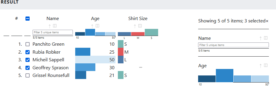 Add a clear selection button to the selection column · Issue #501 · lineupjs/lineupjs · GitHub