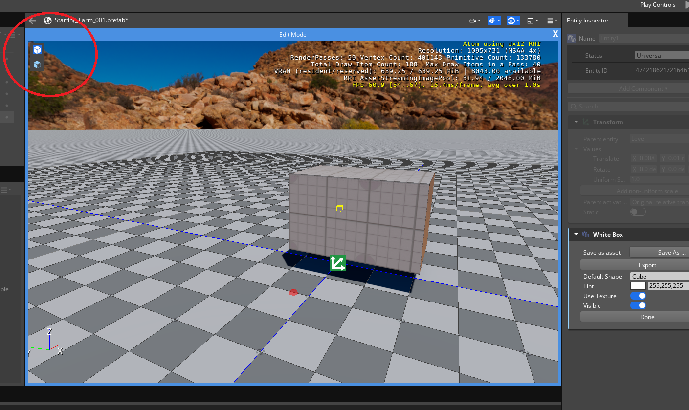 White Box Edit Mode does not show tool tips in viewport · Issue #8652 · o3de/o3de · GitHub