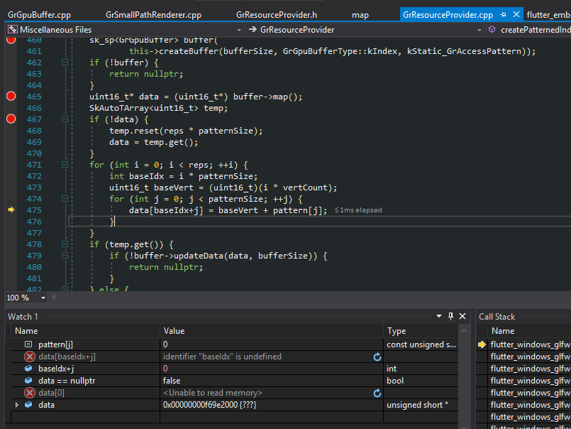 Crash on launch in createPatternedIndexBuffer with Intel HD Graphics ...