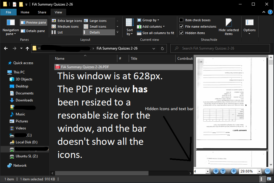 Improve responsiveness of control bar in Windows Explorer Preview mode ...