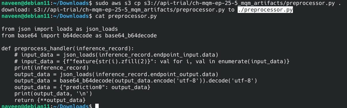 How to fix error `Exception while invoking preprocessor script.` during scheduled model-quality ...