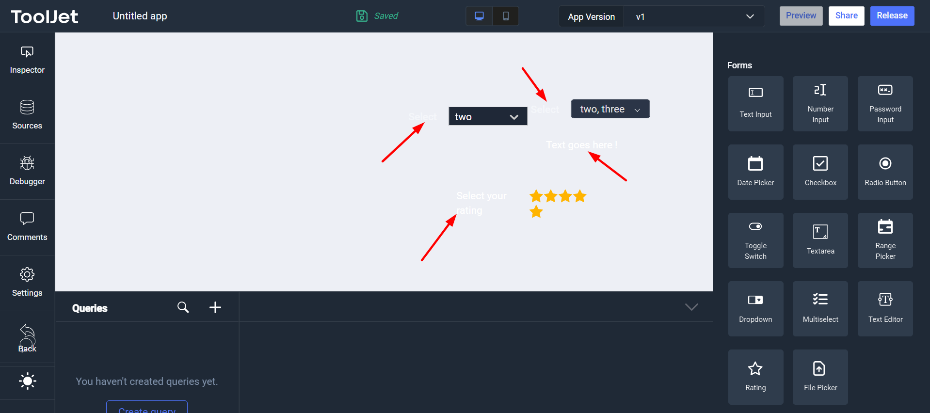 [Text widget] Text not visible in dark mode · Issue #2620 · ToolJet/ToolJet · GitHub