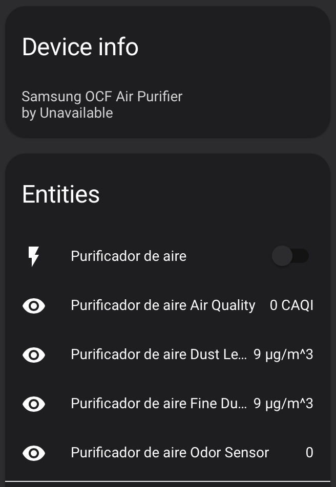 Smartthings Shows Air Purifier Samsung Ax60r5080wd As A Switch Instead Of Fan · Issue 31230
