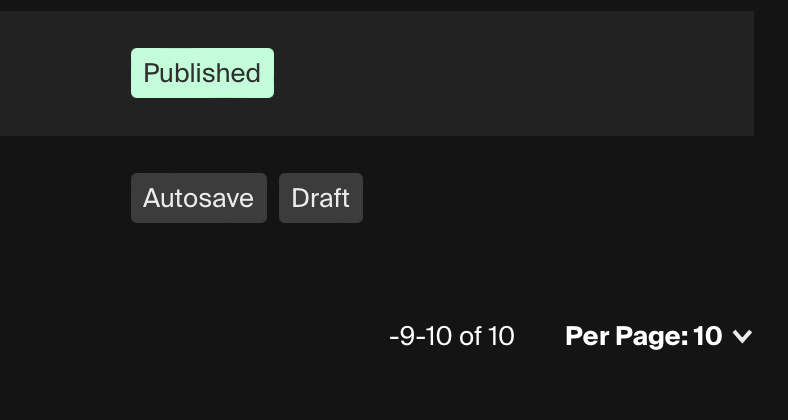 Versions Header Button incorrectly shows 10 · Issue #3856 · payloadcms ...