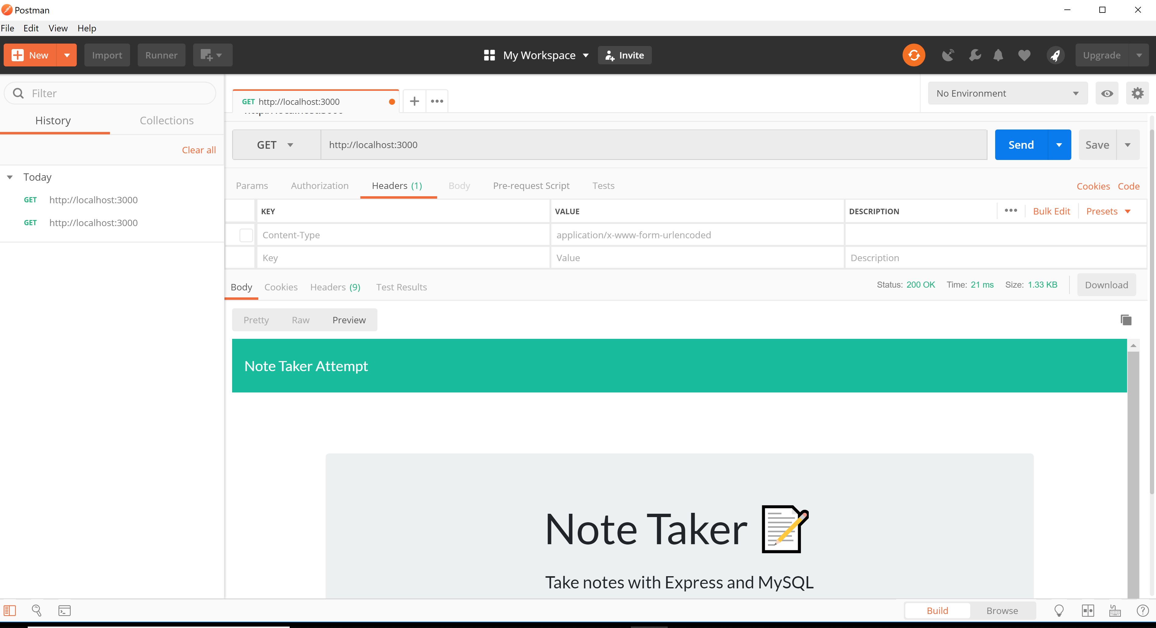 GitHub - GiselleMudge/NoteTaker: Note Taker app Using Node and Express, Deployed via Heroku