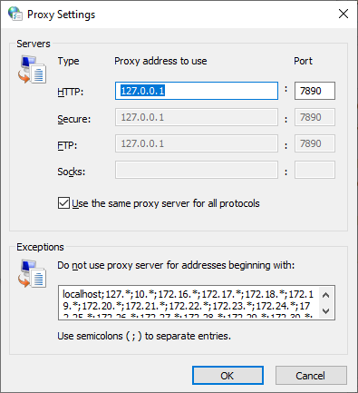 Regression: unable to handle request: Unsupported proxy type: "https" when using system proxy on ...