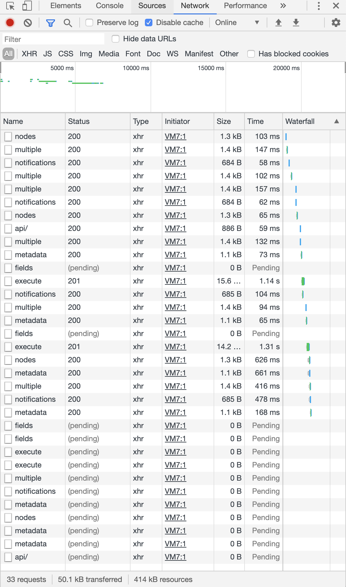 Large number of streams causing major performance issues with fields request · Issue #8063 ...