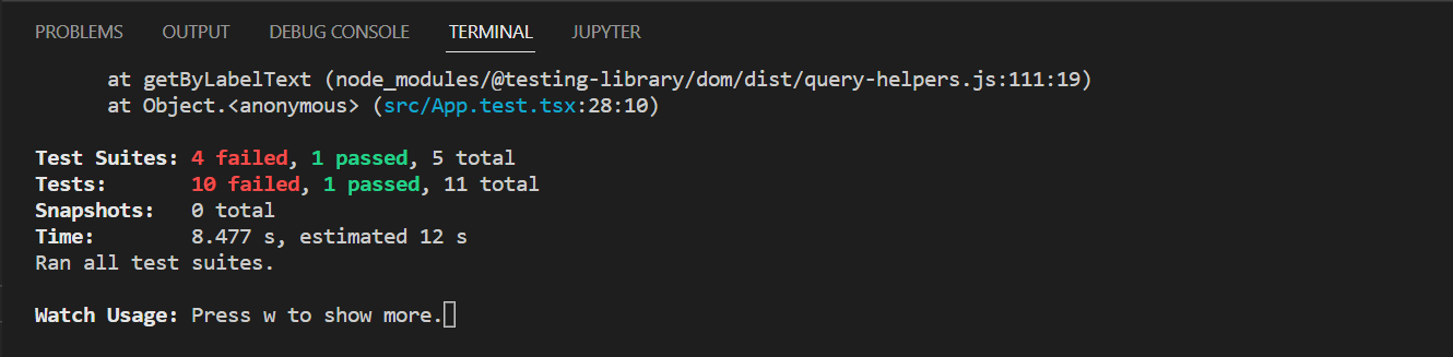 Test Cases Failing: 1 suite resolved · Issue #37 · sam16222/CookBook ...