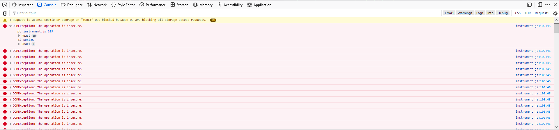 DOMException: The operation is insecure. when https://pilot.traefik.io is blocked by the web ...