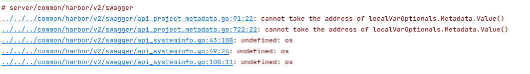 Generate Harbor api2.0 client as Golang code,but client code report errors · Issue #15387 ...