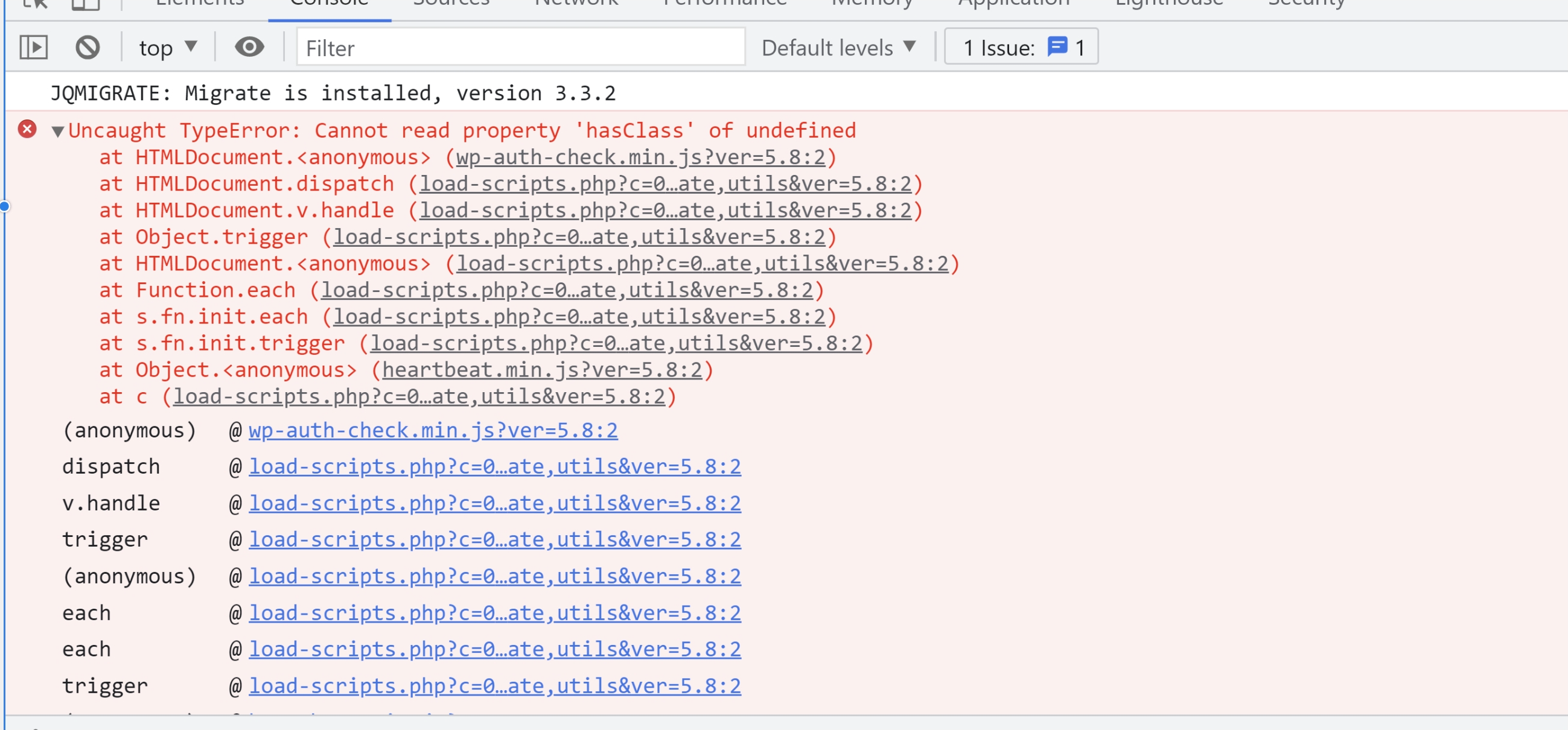 Uncaught TypeError: Cannot read property 'hasClass' of undefined · Issue #4009 · google/site-kit ...