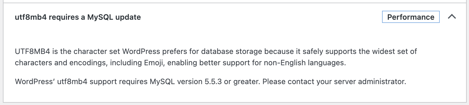 MySQL warnings when using SQLite · Issue #611 · WordPress/performance · GitHub