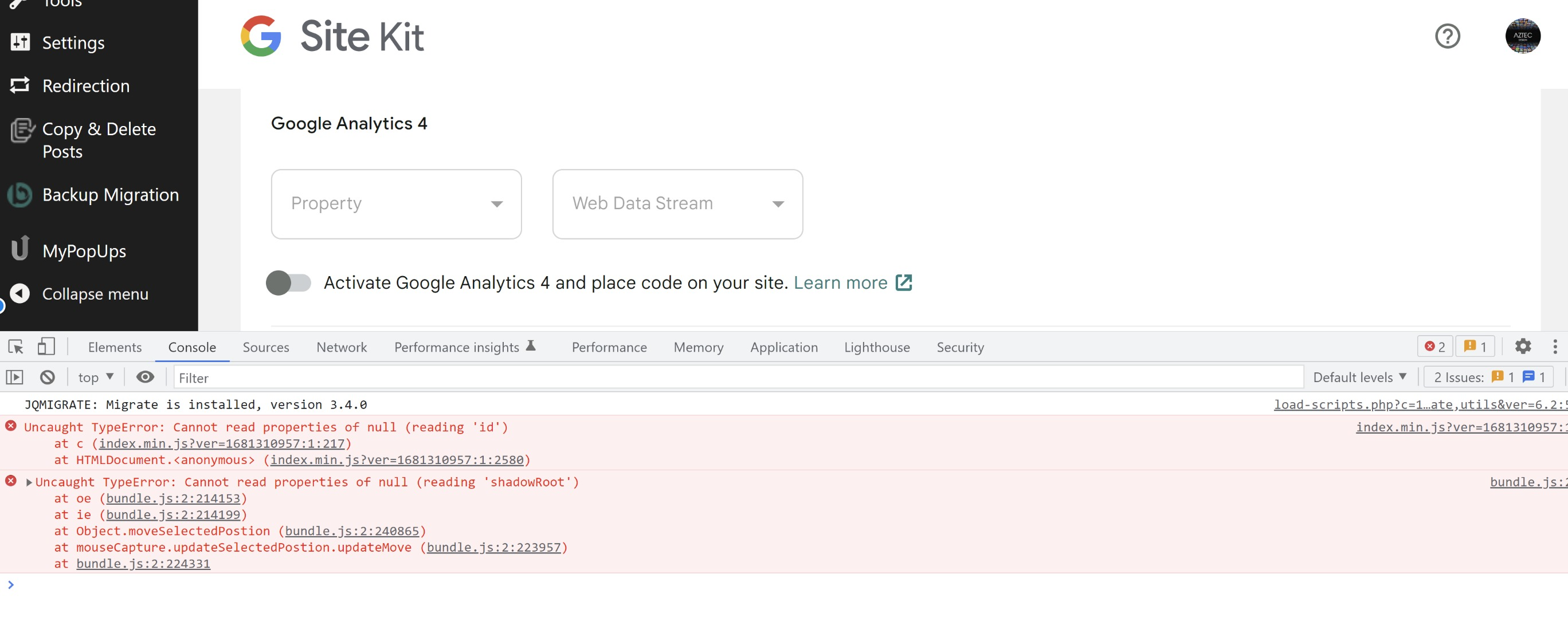 GA4 remains disconnected after setting up Analytics - setup loop · Issue #6867 · google/site-kit ...