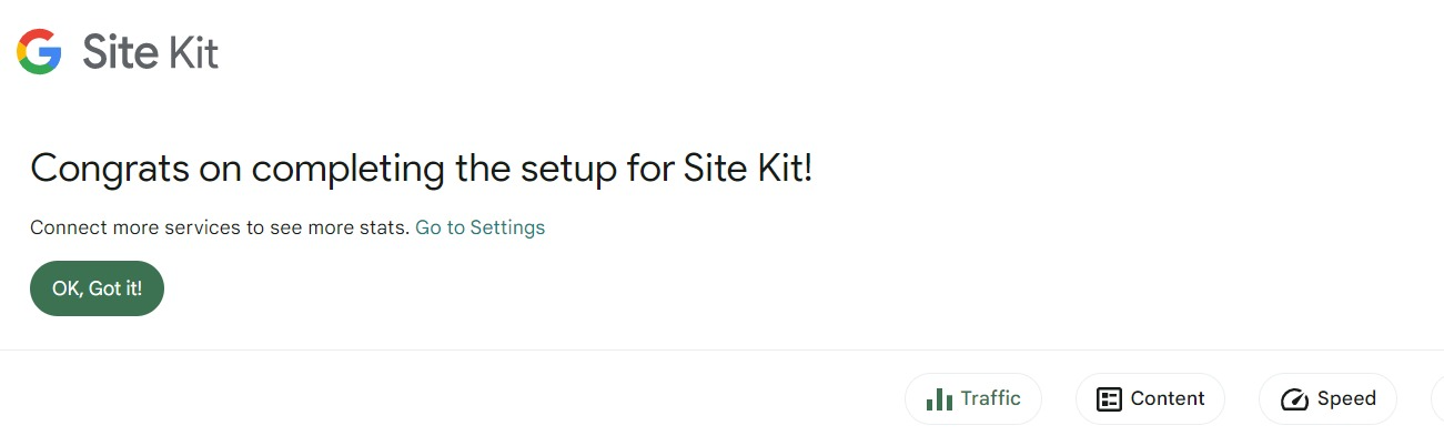 Revise wording on the congratulations screen after Site Kit is setup · Issue #7089 · google/site ...