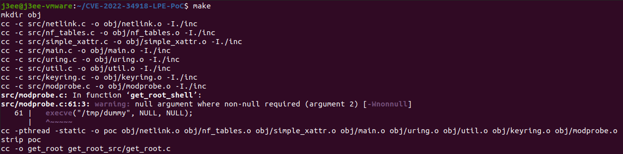 Compilation problems · Issue #1 · randorisec/CVE-2022-34918-LPE-PoC · GitHub