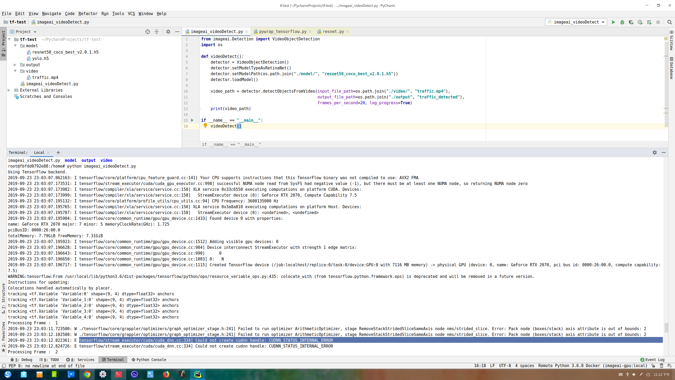 Could Not Create Cudnn Handle Cudnn Status Internal Error · Issue 359