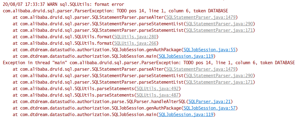 druid有没有办法增加解析插件 · Issue #3900 · alibaba/druid · GitHub