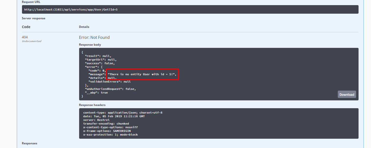 Throwing EntityNotFoundException from AppService causes InvalidOperationException · Issue #4240 ...