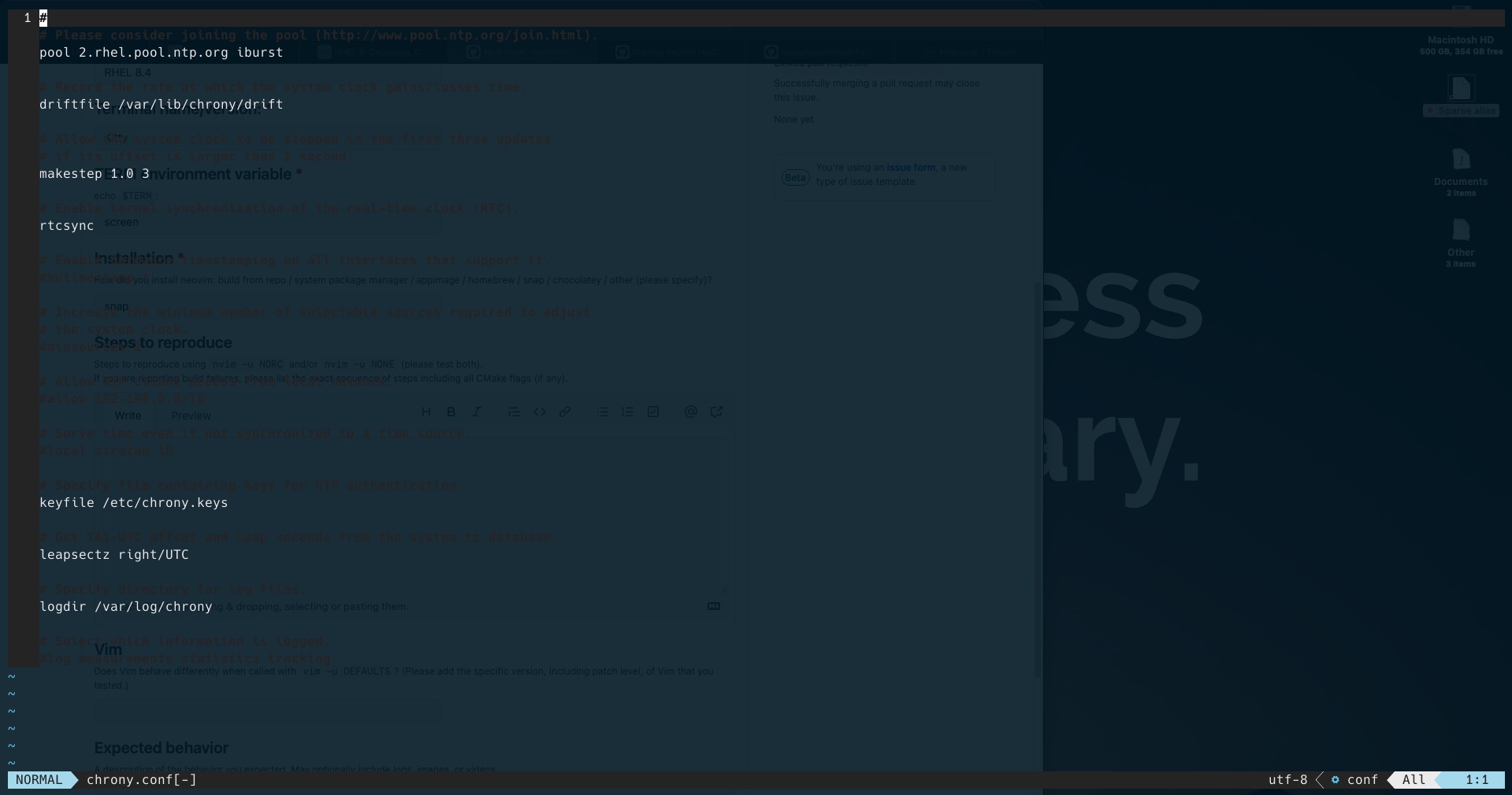 Commented lines does not show up in nested tmux session · Issue #15326 · neovim/neovim · GitHub