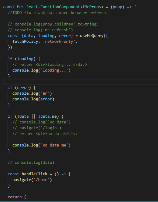 Authentication Token Is Not Sending To Apollo Server When The Browser Is Refresh · Issue 35380