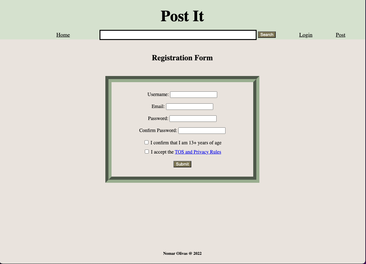 GitHub - nomarolivas/PostIt: Web-Based application, similar to tumblr ...