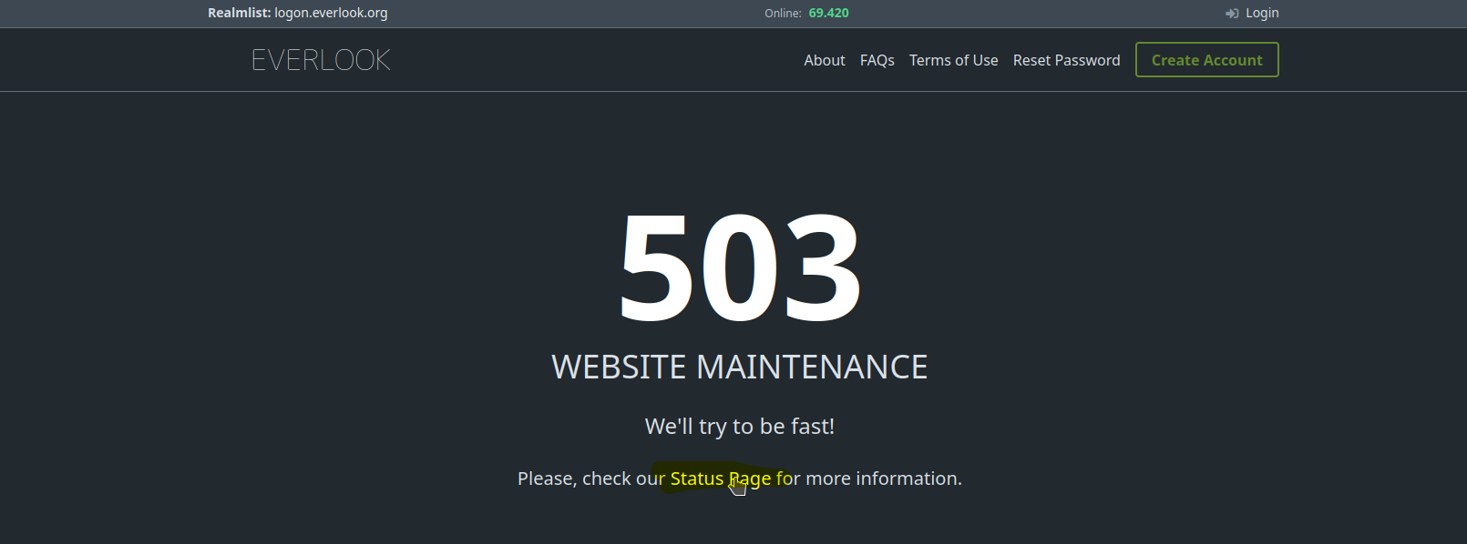 503 page links to wrong site · Issue #499 · Wall-core/Everlook-Bugtracker · GitHub