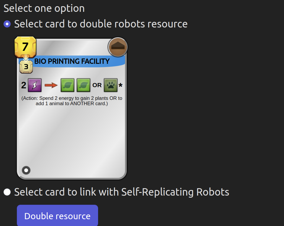 feature requesti: Resources amount of Self Replicating Robot · Issue ...