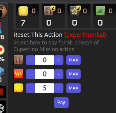 Player has no steel. Don't show the steel payment widgets · Issue #5915 · terraforming-mars ...