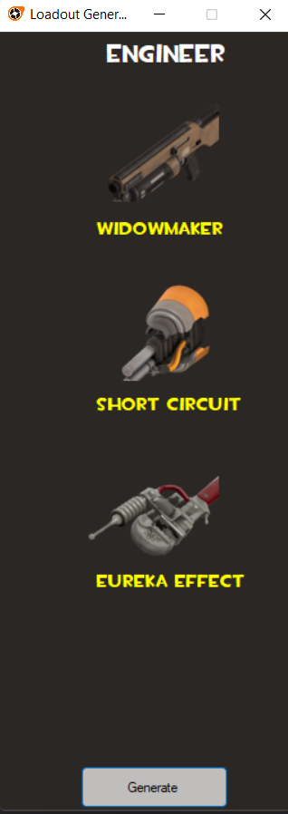 GitHub - skulleven/TF2ClassGenrator: TF2 Random Class Generator