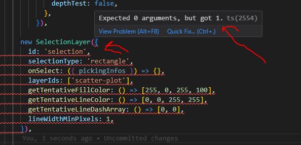 Typescript error on SelectionLayer · Issue #890 · uber/nebula.gl · GitHub